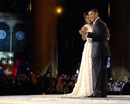 Barack Obama Dances with Wife Michelle at Inaugural Ball Photo Print ...