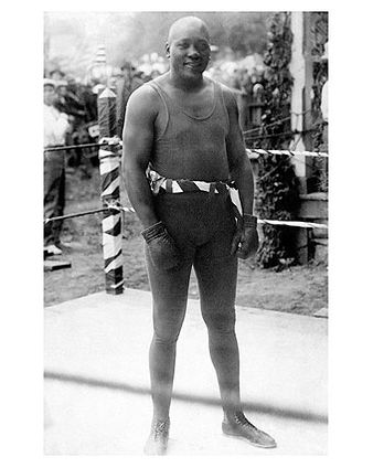 Boxer Jack Johnson Boxing Ring Portrait Photo Print for Sale