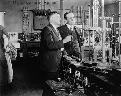 Dr. Irving Langmuir and Gugliemo Marconi Photo Print for Sale