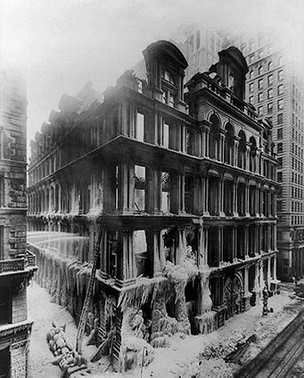 Equitable Building Fire Ruins New York City Photo Print for Sale