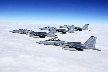 F-15 Eagles in Formation Photo Print for Sale