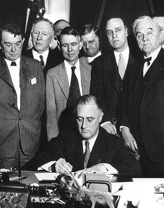 FDR Signs Tennessee Valley Authority Act 1933 Photo Print for Sale