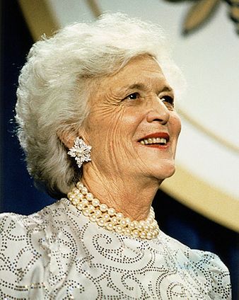 First Lady Barbara Bush Portrait Photo Print for Sale