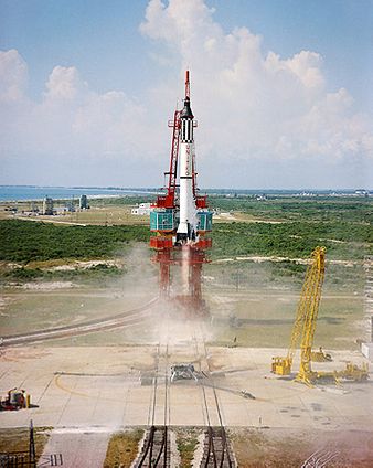 Freedom 7 Mercury Redstone Launch Photo Print for Sale