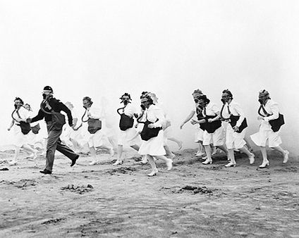 Gas Mask Training Exercise Nurses WWII Photo Print for Sale
