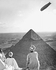 Graf Zeppelin Over Pyramids of Giza, Egypt Photo Print for Sale