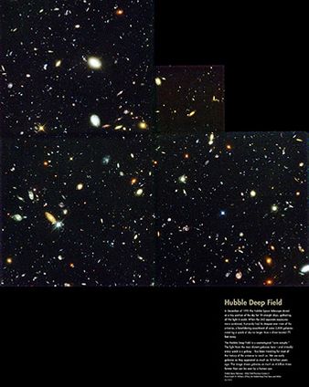 Hubble Space Telescope Galaxy Deep Field Photo Print for Sale
