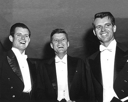 JFK, RFK, and Ted Kennedy at Formal Event Photo Print for Sale