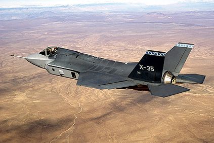 Lockheed Martin X-35 / F-35 in Flight Photo Print for Sale