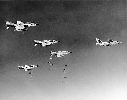 McDonnell F-4 Phantom Bombing Vietnam Photo Print for Sale