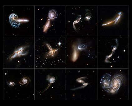Multiple Interacting Galaxies Hubble Space Telescope Photo Print for Sale