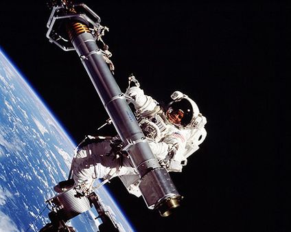 NASA STS-101 Astronaut James Voss EVA Photo Print for Sale