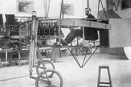 Pilot Louis Bleriot in Monoplane Early 1900s Photo Print for Sale