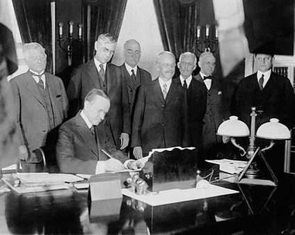 President Calvin Coolidge Signing Tax Bill Photo Print for Sale