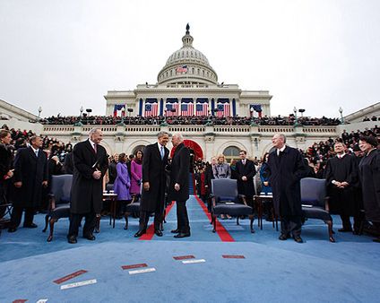 President Obama and VP Joe Biden at Inauguration 2013 Photo Print for Sale