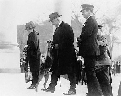 President Warren Harding & Dog 'Laddie Boy' Photo Print for Sale