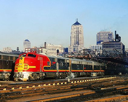 Santa Fe Streamliner E-6A Train Photo Print for Sale