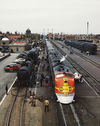 Santa Fe Streamliner Train by Jack Delano Photo Print for Sale