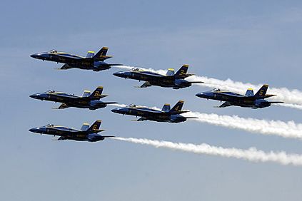 U.S. Navy Blue Angels Delta Formation Photo Print for Sale