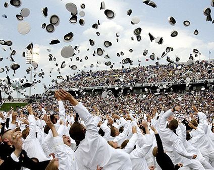 U.S. Navy Officers Class Throwing Hats Photo Print for Sale