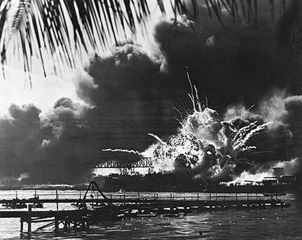 USS Shaw Explodes at Pearl Harbor WWII Photo Print for Sale