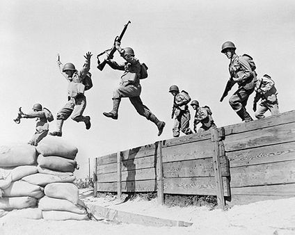 WWII Artillery Soldiers Train Camp Edwards Photo Print for Sale