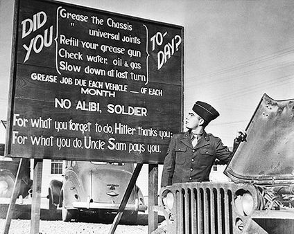 WWII Hitler Thanks You, Uncle Sam Pays You Photo Print for Sale