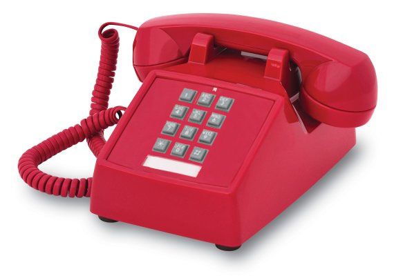 2500 Basic Desk Phone (Red)