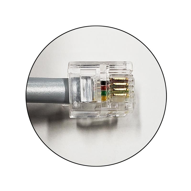 4 Pin Telephone Line Cord 14 Ft. (5/pk.)