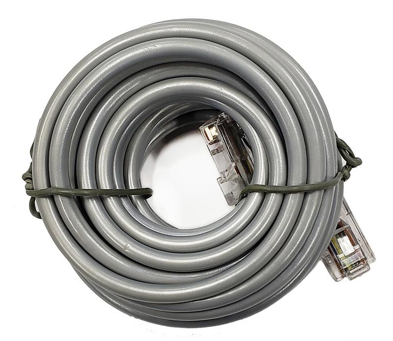 8 Pin Telephone Line Cord 7 Ft. (5/pk.)