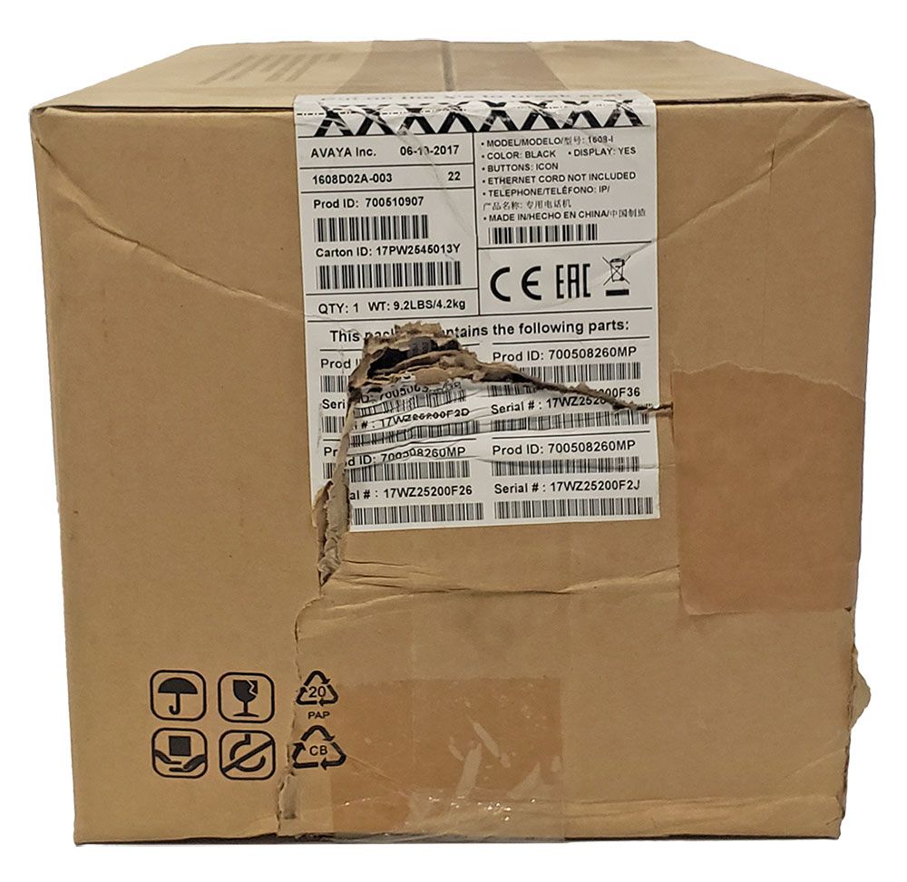 Avaya 1608-I IP Phone Global - 4 Pack (700510907) Ugly Box