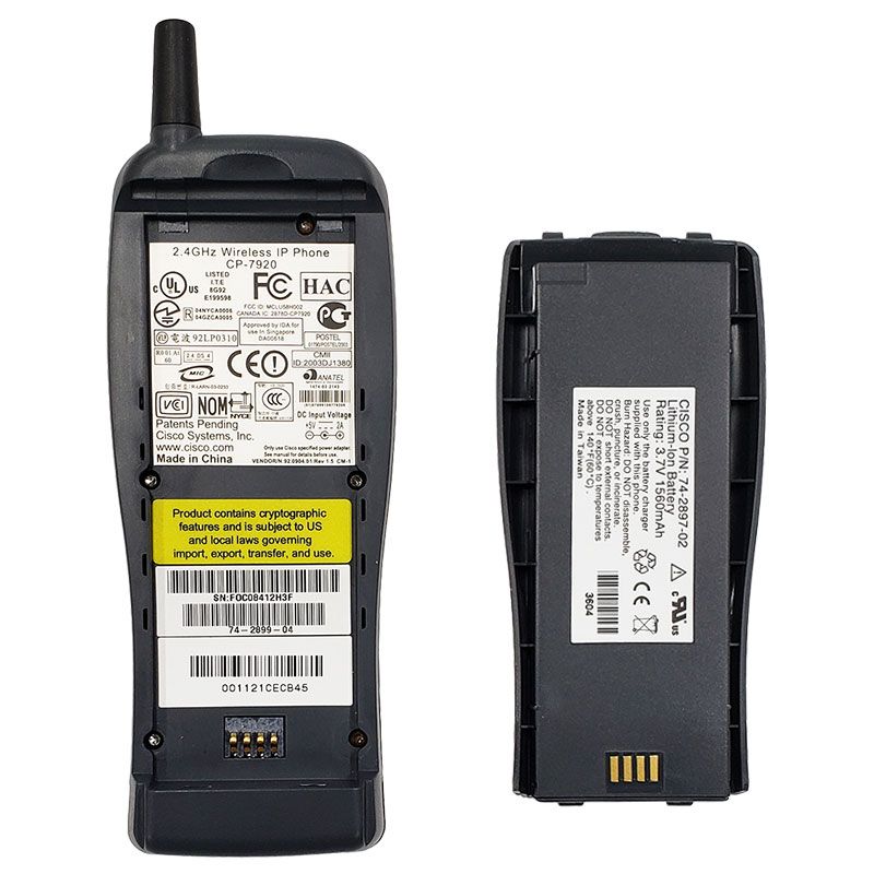 Cisco 7920 Unified Wireless IP Phone (CP-7920-CH1-K9)