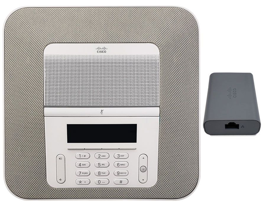 Cisco 8832 IP Conference Phone w/PoE Adapter, White (CP-8832-W-K9)