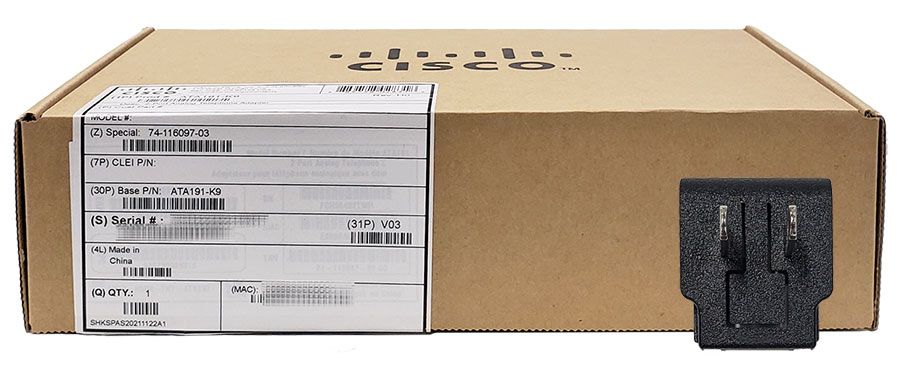 Cisco ATA191 Analog Telephone Adapter for Cisco Call Control (ATA191-K9)