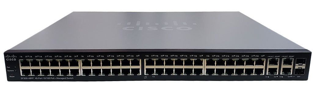 Cisco SF300-48PP 48-Port PoE+ Managed Switch (SF300-48PP-K9-NA)