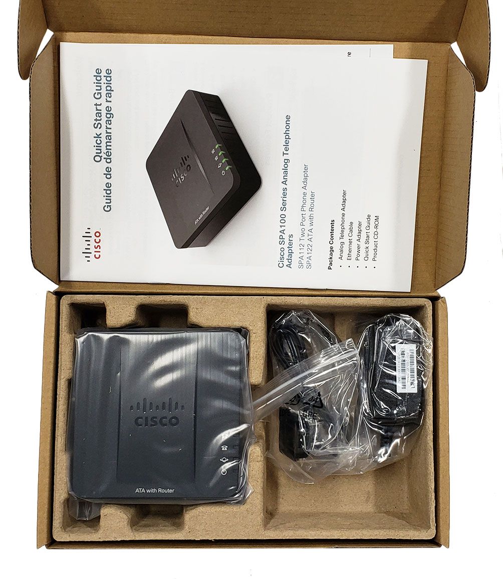 Cisco SPA122 Analog Telephone Adapter w/Router (SPA122)