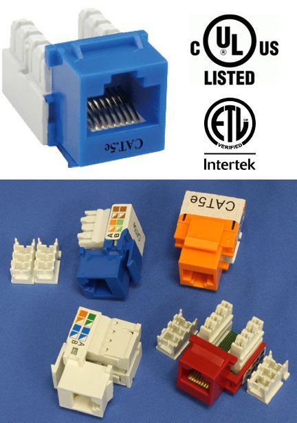 DynaCable Cat. 5e Keystone Jacks (10/pk.)