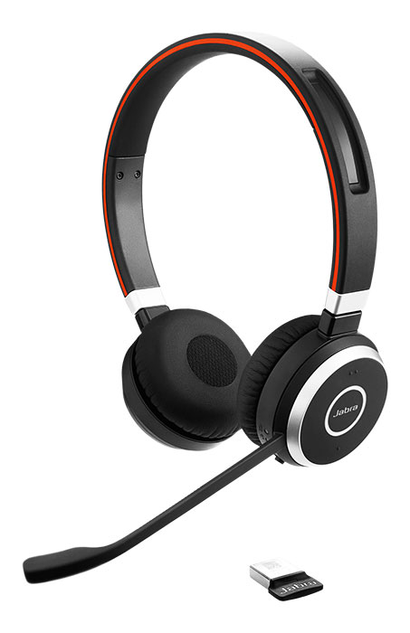 Jabra Evolve 65 MS stereo Headset on ear wireless Bluetooth with Jabra LINK 360 Adapter