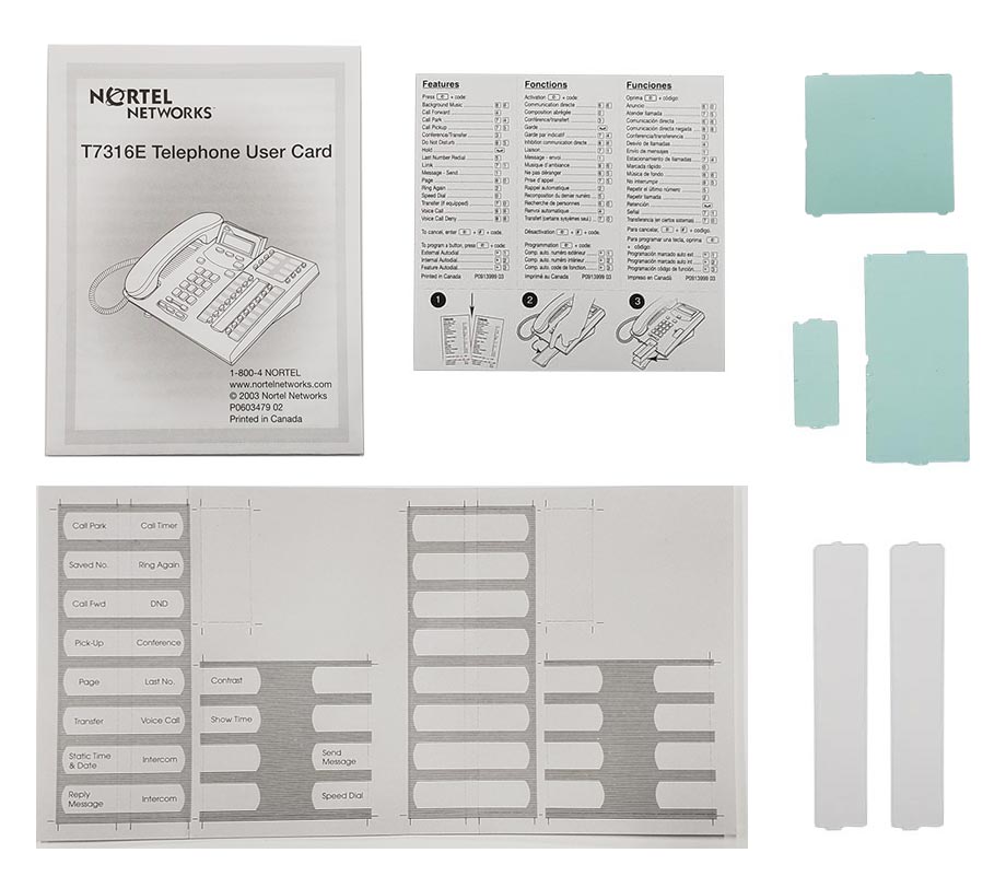 Nortel Networks Phone Manual T7316e