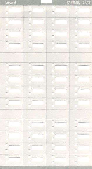 Partner Call Assistant (CA-48) Telephone Labels (10 labels)