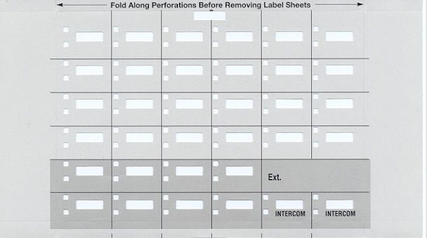 Partner MLS-34D Telephone Labels (10 labels)