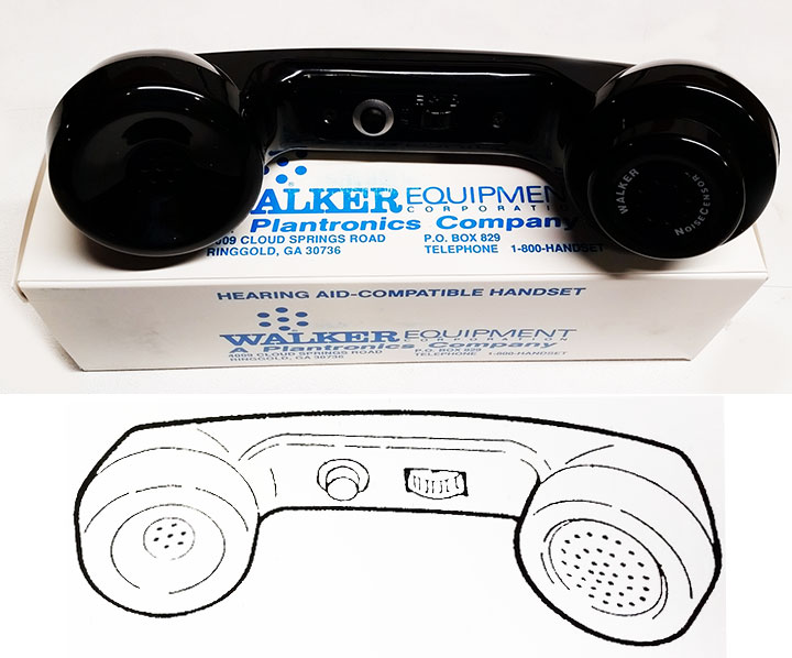 Plantronics Clarity Walker W8A-500M Amplified, Push-to-Talk Handset ...