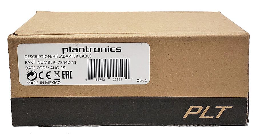 Plantronics HIS Headset Adapter Cable (72442-41)