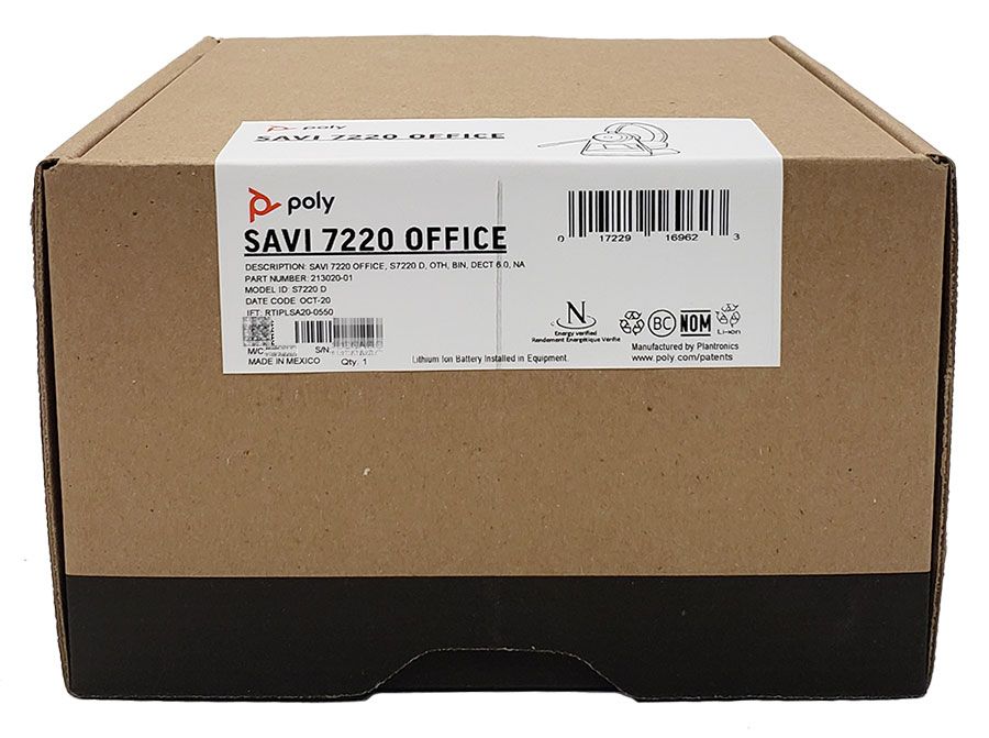 Plantronics Savi 7220 Office Wireless Headset (213020-01, S7220-D)