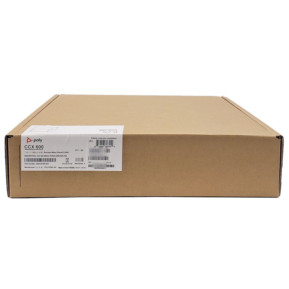 Poly CCX 600 IP Phone - Open SIP (2200-49780-025)