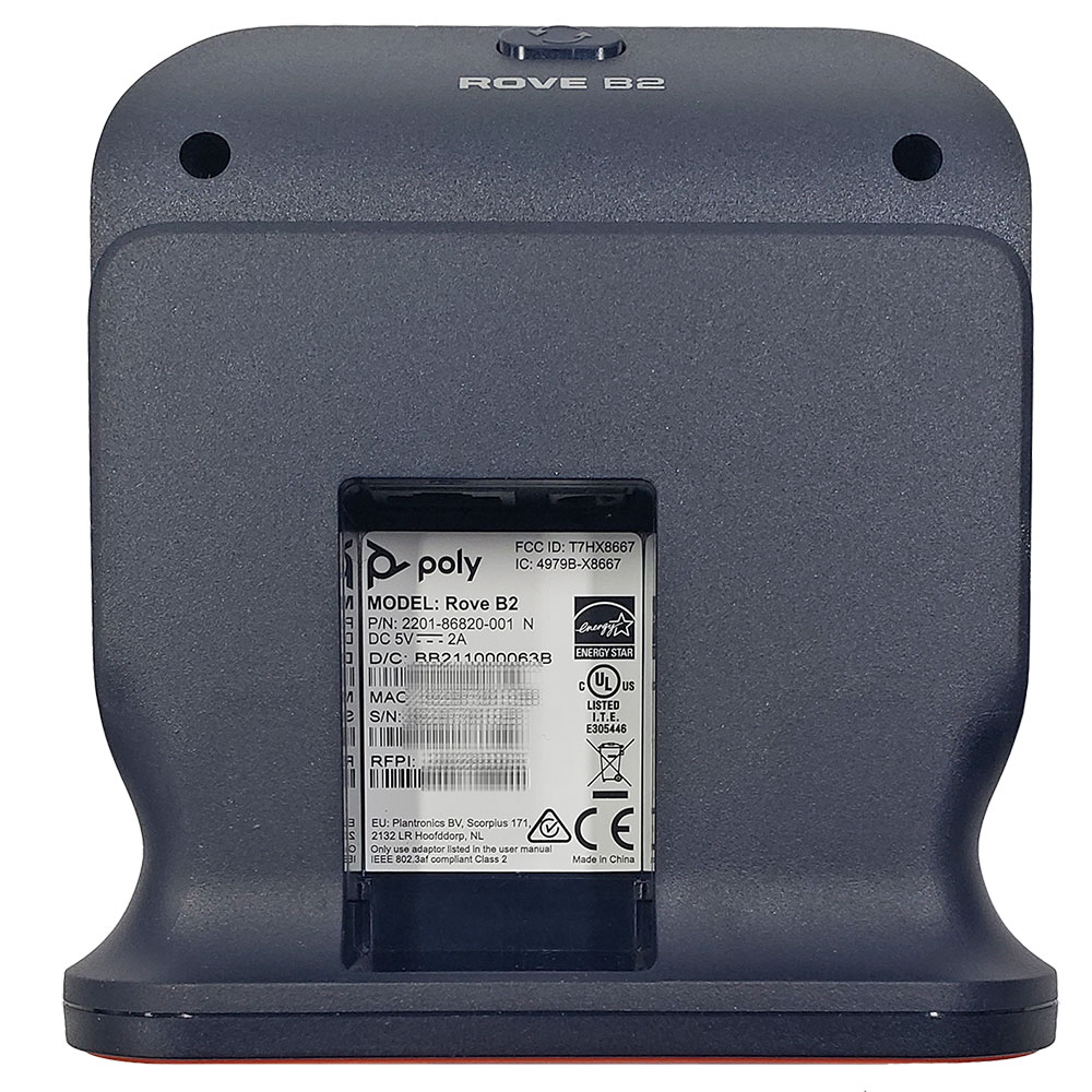 Headset Dect HP Poly Rove Single/Dual Cell DECT 1880-1900 MHz B2 Base ...