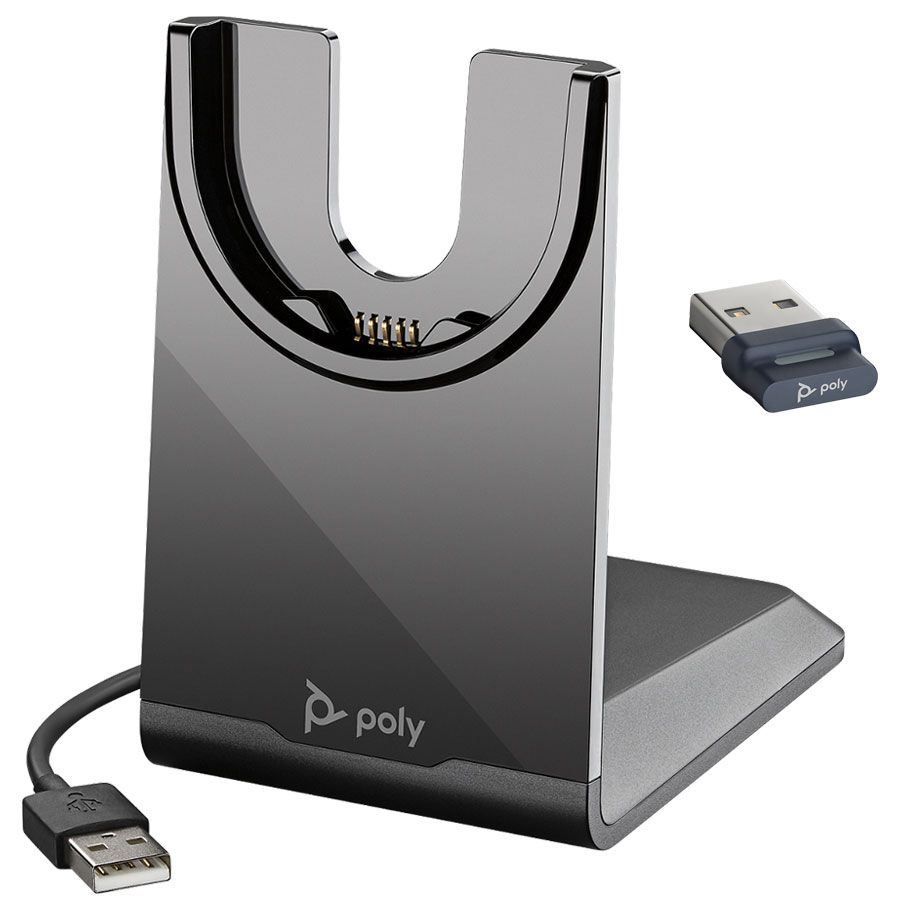 Poly Voyager Focus 2 UC, Standard, USB-A, Charge Stand (213727-01)