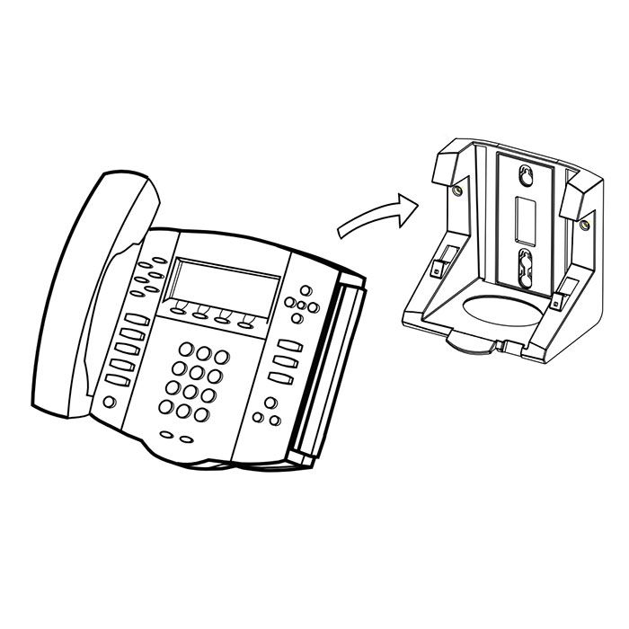 Polycom SoundPoint IP 550, 560, 650, 670 Wall Mount Bracket (2200-12611 ...