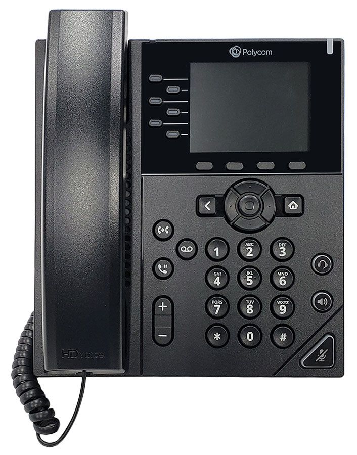 Polycom VVX 350 IP Phone w/AC Power (2200-48830-001)