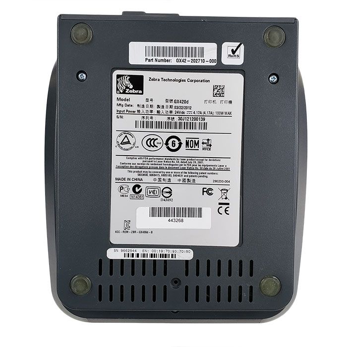 Zebra GX420D Direct Thermal Printer (GX42-202710-000)